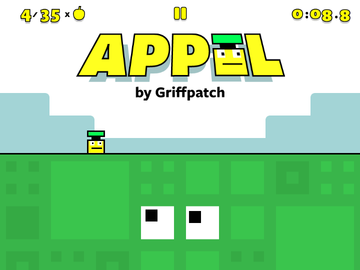 Appel大逃亡 v1.4（跑酷游戏）-小嘉嘉-侯老师编程网站(codinghou.cn) - Scratch编程教程与创作社区