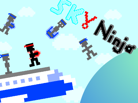 空中忍者！-123-侯老师编程网站(codinghou.cn) - Scratch编程教程与创作社区