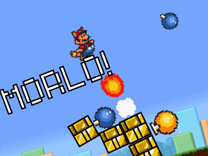 马里奥炸砖块-parTrue-侯老师编程网站(codinghou.cn) - Scratch编程教程与创作社区