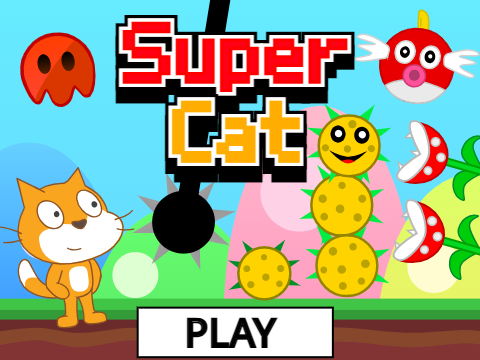 sᴜᴘᴇʀ ᴄᴀᴛ1-Weiss-侯老师编程网站(codinghou.cn) - Scratch编程教程与创作社区