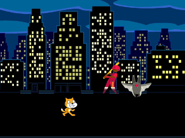 三人游戏-谢翔-侯老师编程网站(codinghou.cn) - Scratch编程教程与创作社区