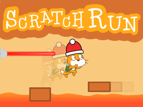 小猫跑酷（1）-良良-侯老师编程网站(codinghou.cn) - Scratch编程教程与创作社区