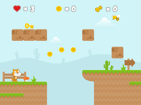 酷喵大冒险1.25-红茶林天墨-侯老师编程网站(codinghou.cn) - Scratch编程教程与创作社区