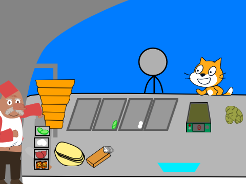 沙威玛传奇-我叫LZC-侯老师编程网站(codinghou.cn) - Scratch编程教程与创作社区