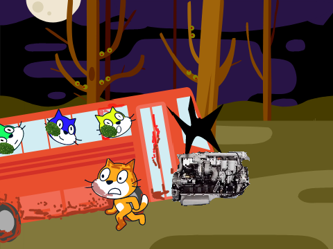 [番外篇]冒险家之诡异的森林-吉云墨客-侯老师编程网站(codinghou.cn) - Scratch编程教程与创作社区