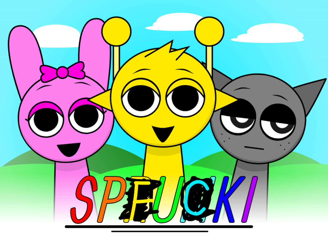 Sprunki（瞎改版） 眼镜柴 侯老师编程网站codinghoucn Scratch编程教程与创作社区