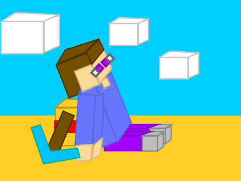 MC，泪目！-MC游戏创作者-侯老师编程网站(codinghou.cn) - Scratch编程教程与创作社区