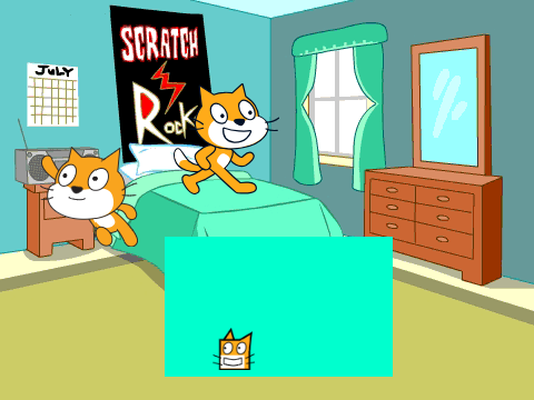 猫咪之下-酸克儿-侯老师编程网站(codinghou.cn) - Scratch编程教程与创作社区